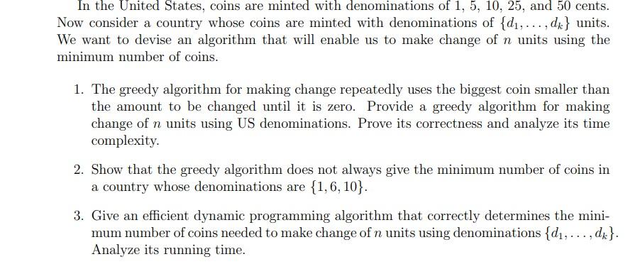 Solved In the United States, coins are minted with | Chegg.com