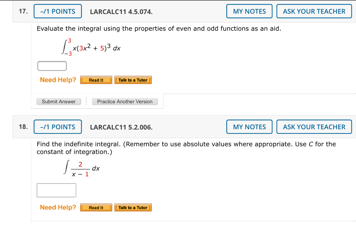 Solved 17. | -/1 POINTS LARCALC11 4.5.074. MY NOTES ASK YOUR | Chegg.com Solved 17. | -/1 POINTS LARCALC11 4.5.074. MY NOTES ASK YOUR | Chegg.com