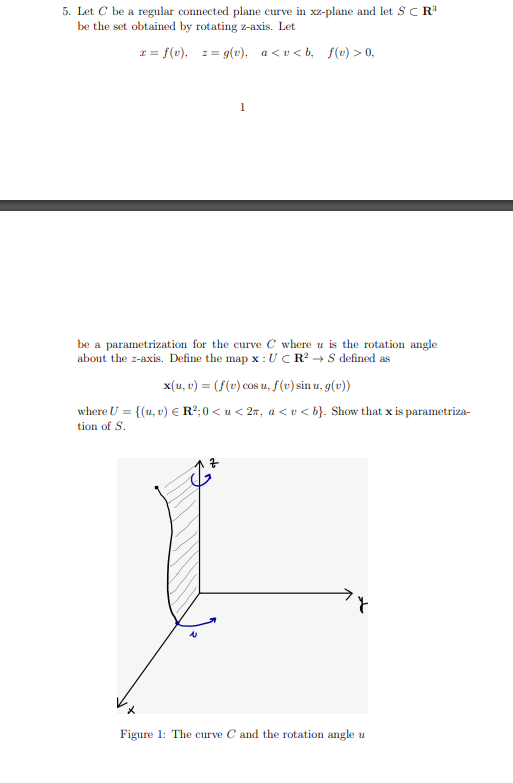 Solved 5. Let C be a regular connected plane curve in | Chegg.com