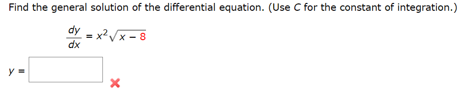 Solved Find the general solution of the differential | Chegg.com
