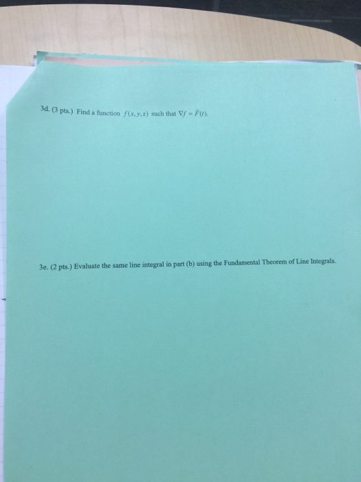 Solved 3a15 Pts Parameterize The Line Segment From