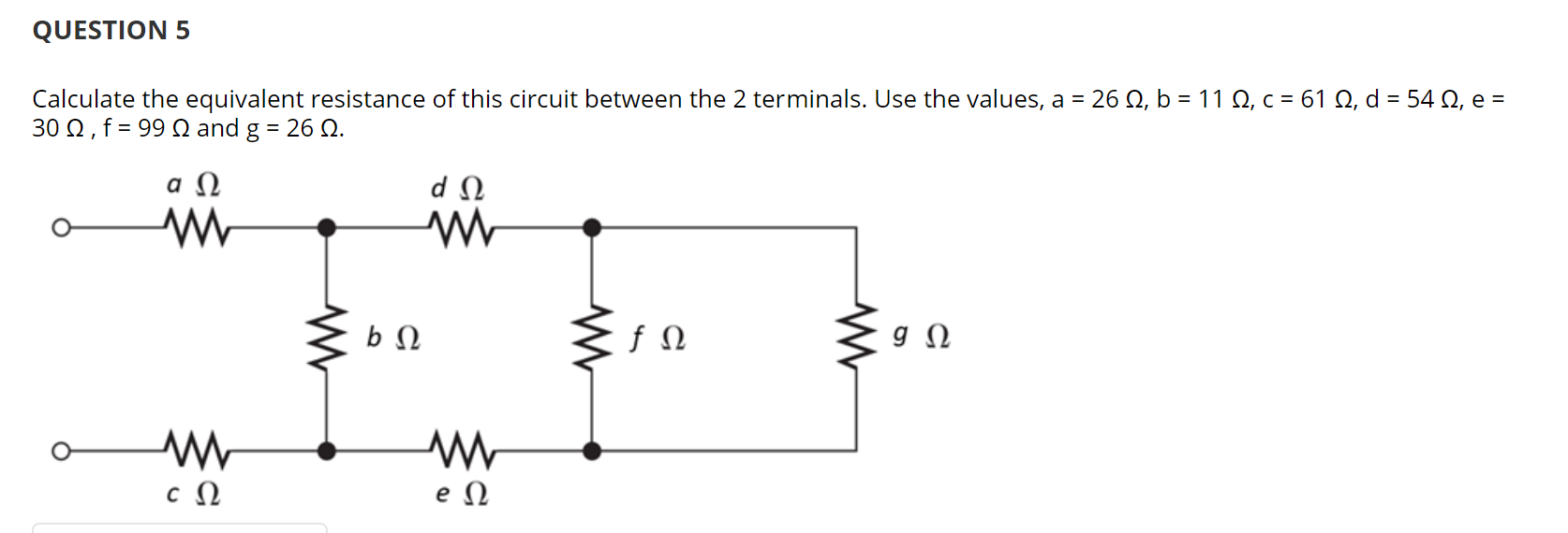 Solved QUESTION 7 Calculate the current ib. Use the values, | Chegg.com
