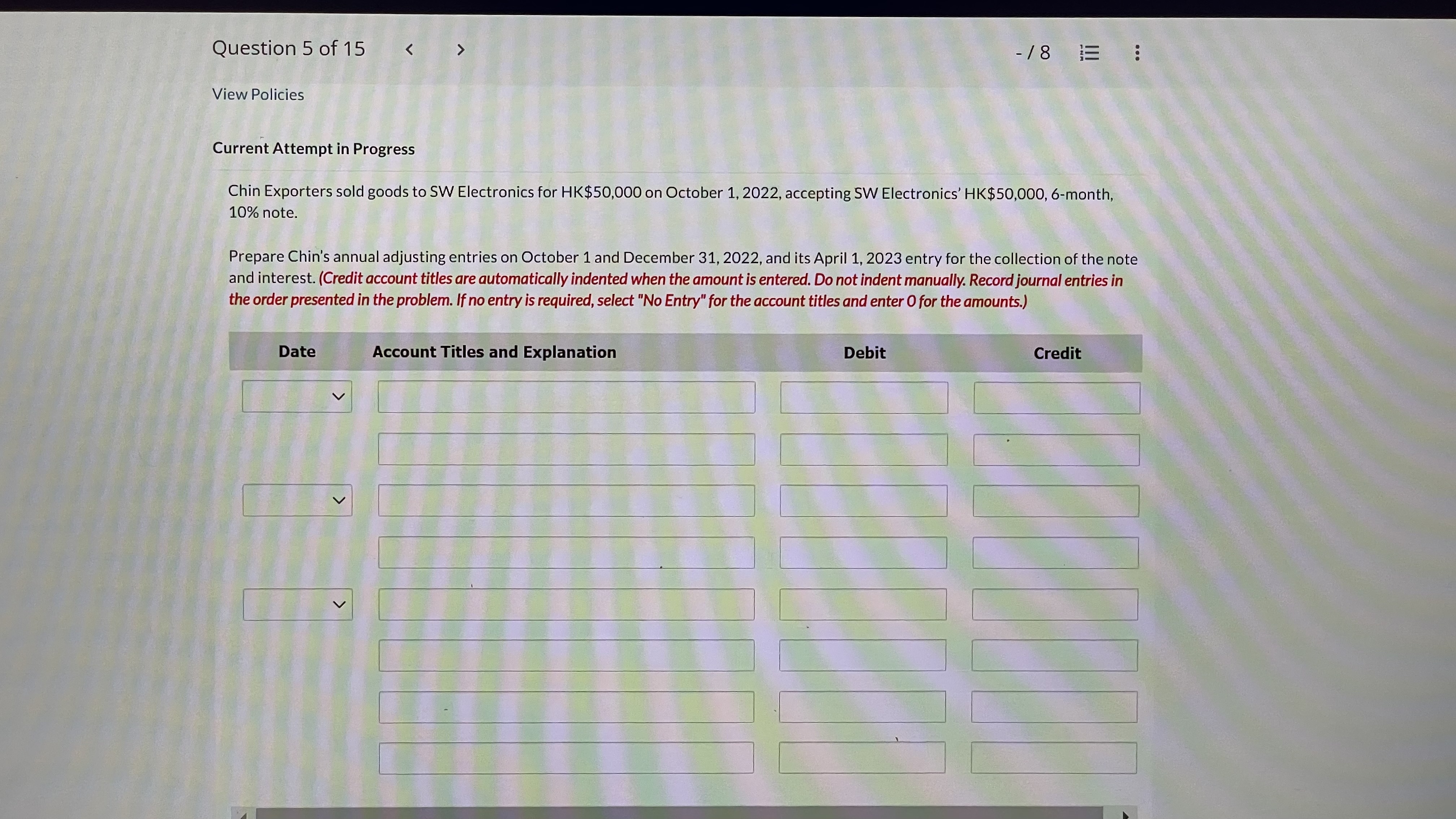 Solved Chin Exporters sold goods to SW Electronics for | Chegg.com