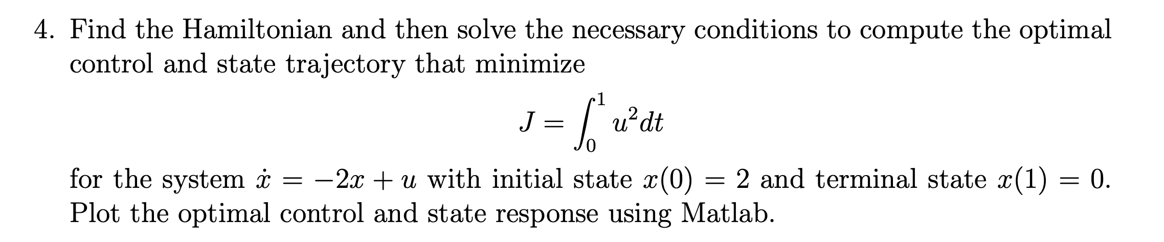 Solved Find the Hamiltonian and then solve the necessary | Chegg.com