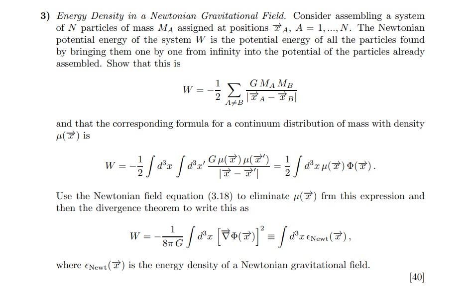 Solved This is a general relativity question fro james | Chegg.com