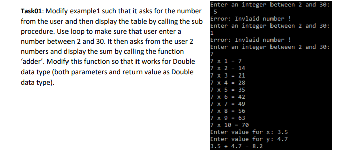 Solved ------------ The question is Solve the Task 01 note : | Chegg.com