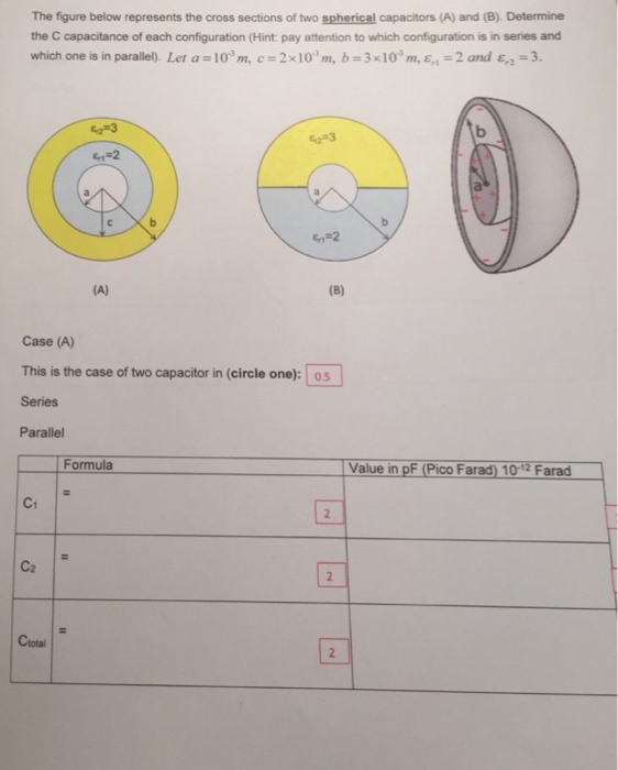 Solved The figure below represents the cross sections of two | Chegg.com