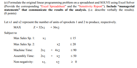 Solved QUESTION 3: Linear Programming Formulation (33 | Chegg.com