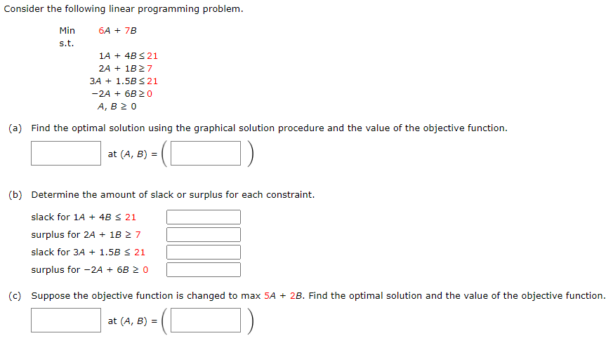 Solved Consider the following linear programming problem. | Chegg.com