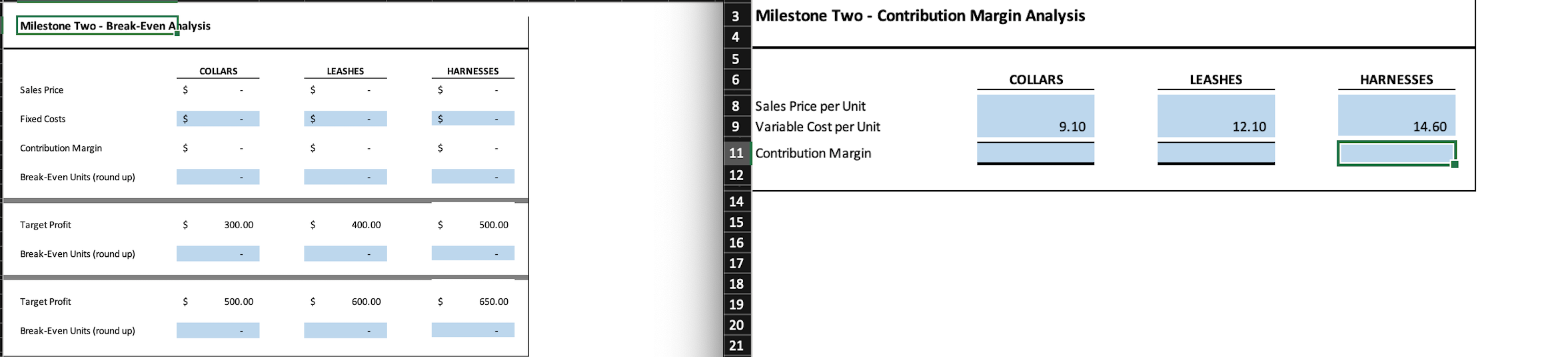 Solved Collars With pricing at $20 per collar, you can | Chegg.com