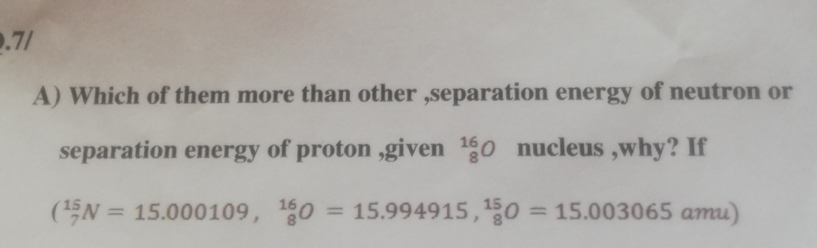 Solved 0.71 A) Which of them more than other ,separation | Chegg.com
