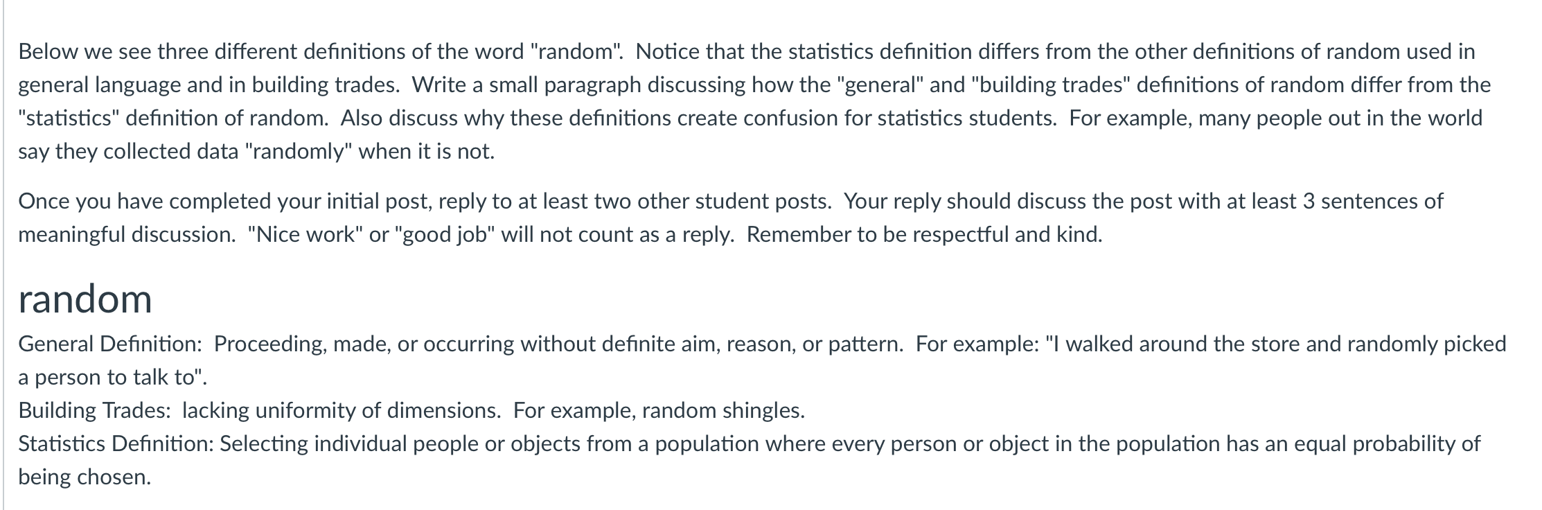 Solved Below we see three different definitions of the word | Chegg.com