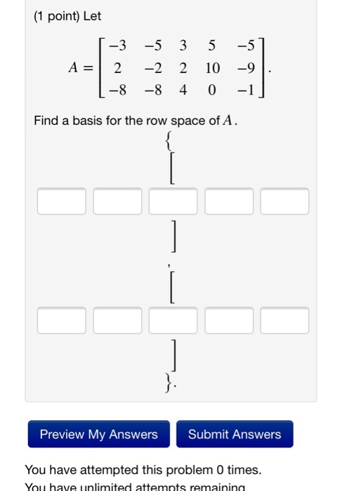 Solved Next Problem (1 point) Find a basis of the subspace | Chegg.com