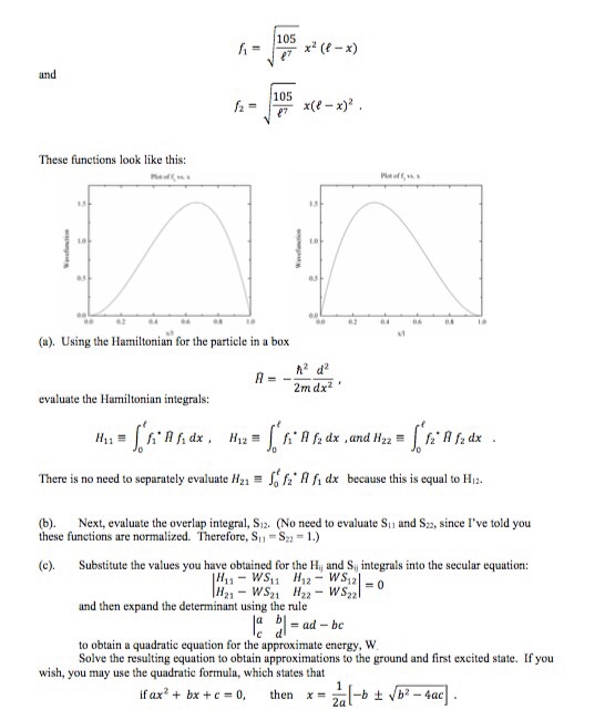 Solved 2. To illustrate the linear variational method, | Chegg.com