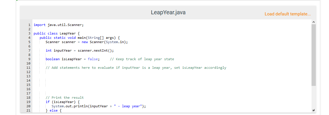 11.7 LAB: Leap year - Java version For this lab check | Chegg.com