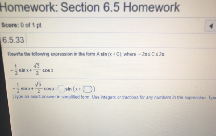 Solved Homework Section 6 5 Homework Score 0 Of 1 Pt
