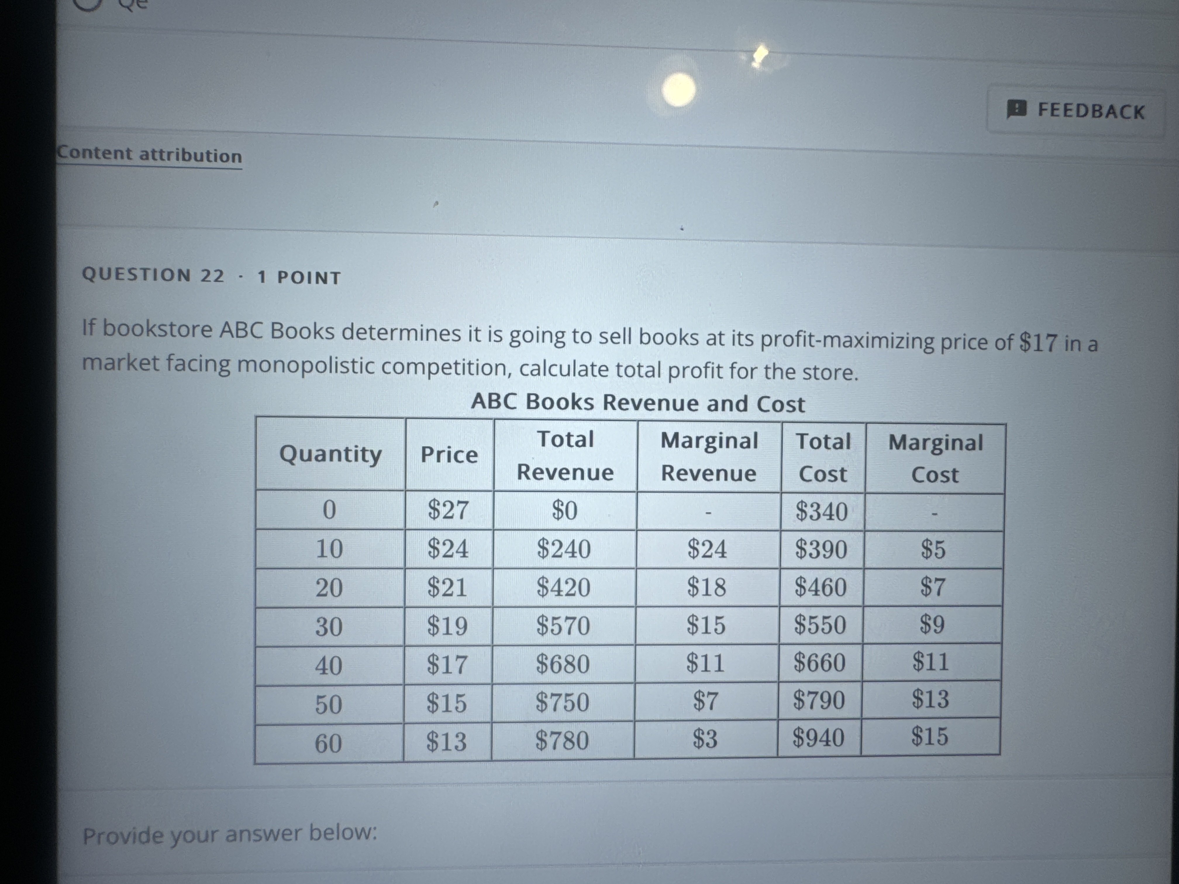 Solved Content attributionQUESTION 22 - 1 ﻿POINTIf | Chegg.com
