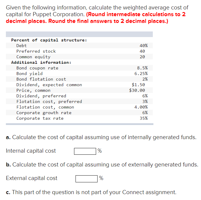 Solved Given the following information, calculate the | Chegg.com