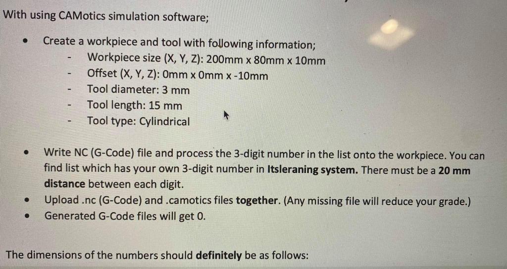 Solved With using CAMotics simulation software; . - Create a | Chegg.com