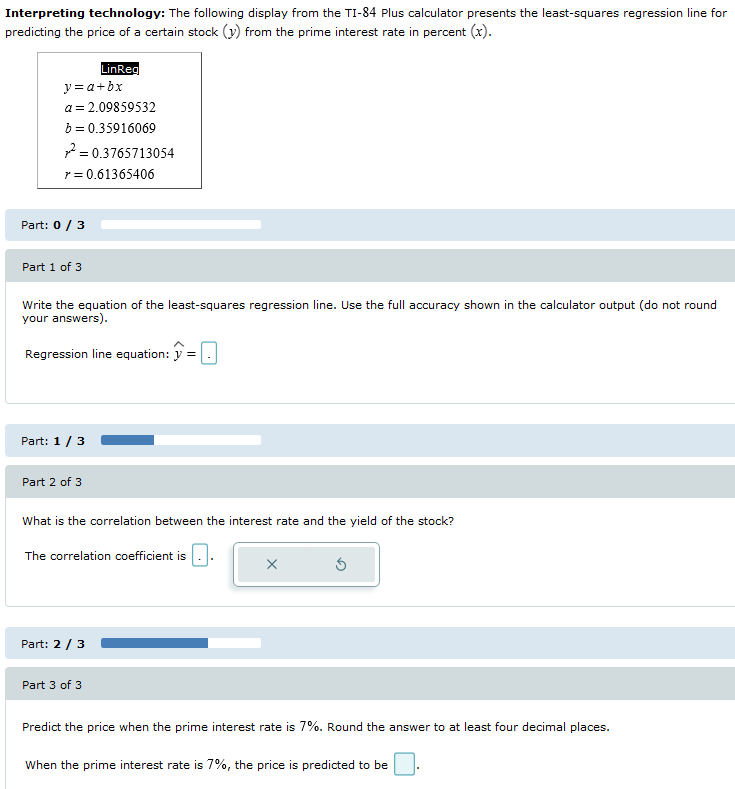 Solved Interpreting technology: The following display from | Chegg.com