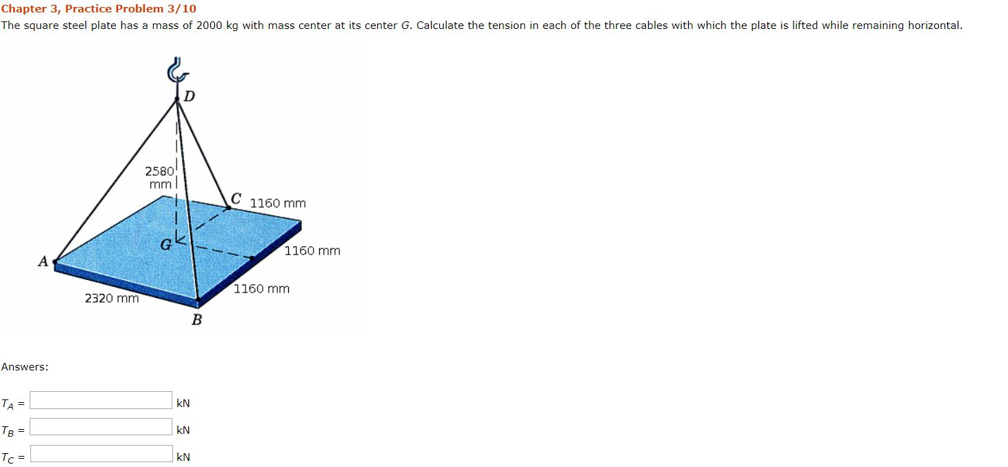 Solved Chapter 3, Practice Problem 3/10 The square steel | Chegg.com