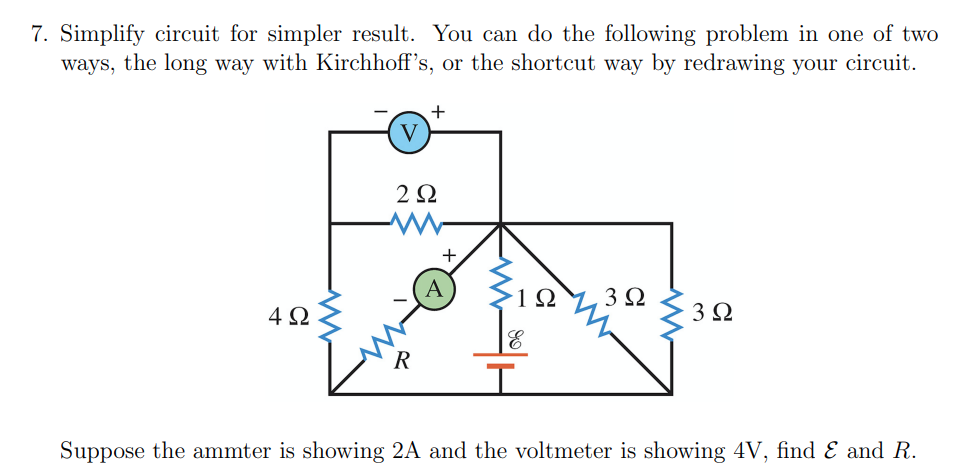 Solved Simplify circuit for simpler result. You can do the | Chegg.com
