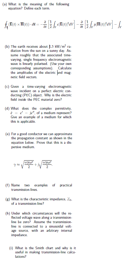 Solved (a) What is the meaning of the following equation? | Chegg.com