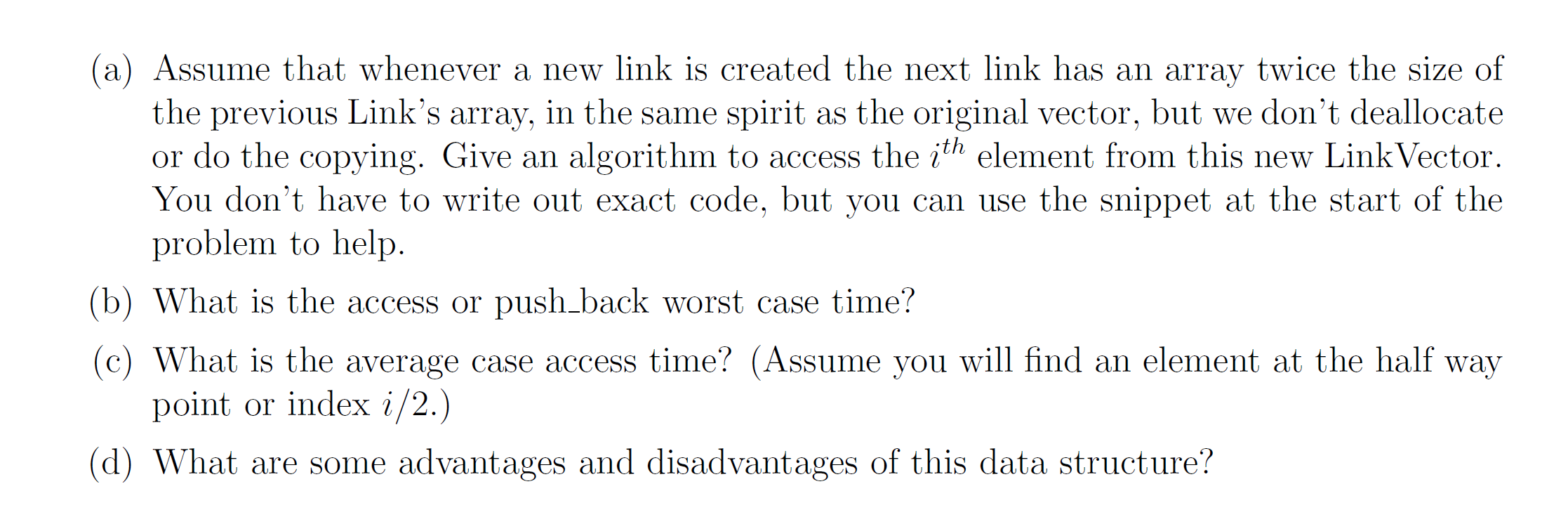 Solved 1. Let me describe an alternative vector idea. We | Chegg.com