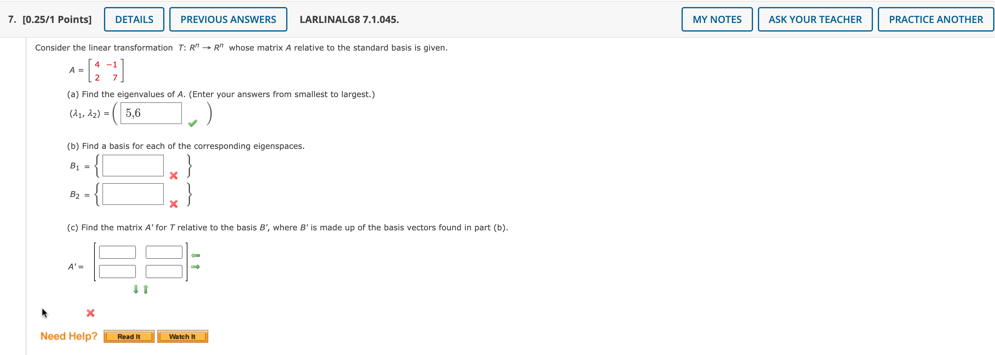 Solved Consider the linear transformation T:Rn→Rn ﻿whose | Chegg.com