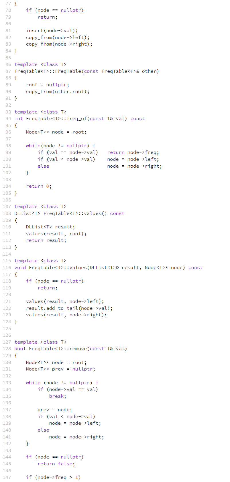 Solved Ex1. Frequency Table Class Q80 points Overview The | Chegg.com