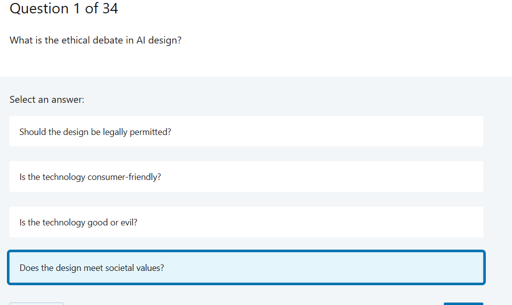 Solved Question 1 ï Of 34what Is The Ethical Debate In Al Chegg