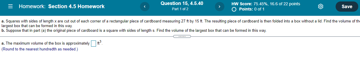 Solved Homework Section 4 5 Homework Question 15 4 5 40
