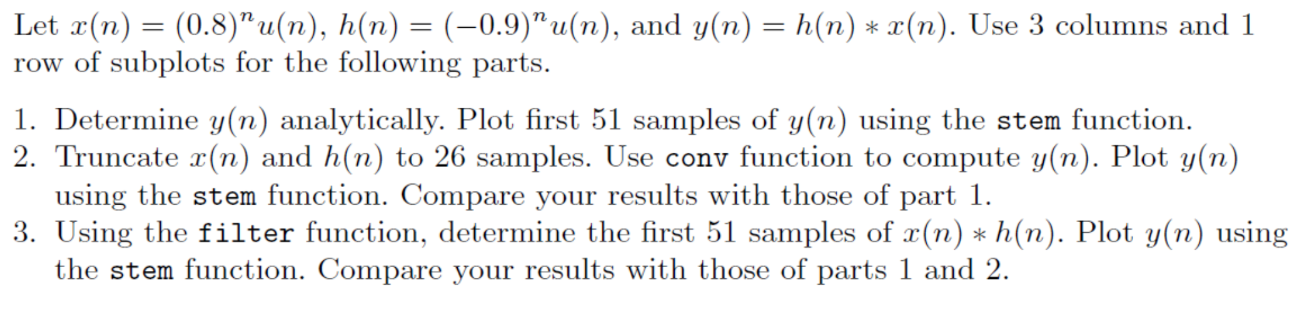 Solved Let X N 0 8 Nu N H N −0 9 Nu N And