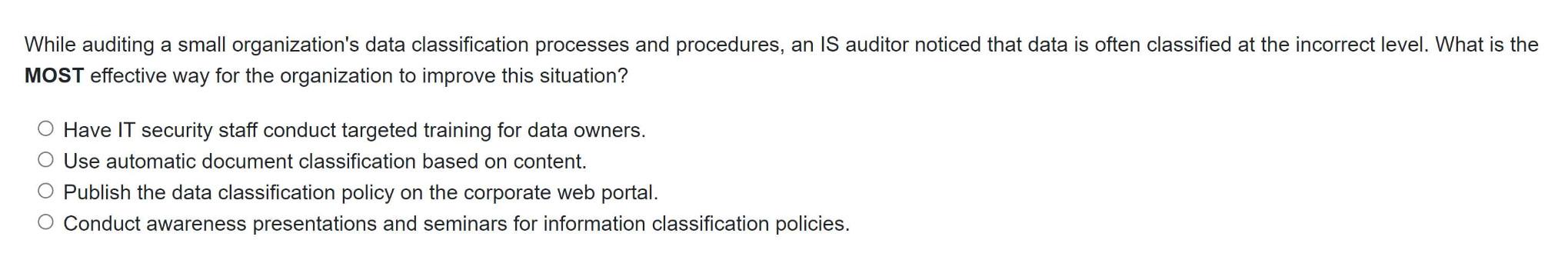 Solved What should be the PRIMARY basis for selecting which | Chegg.com