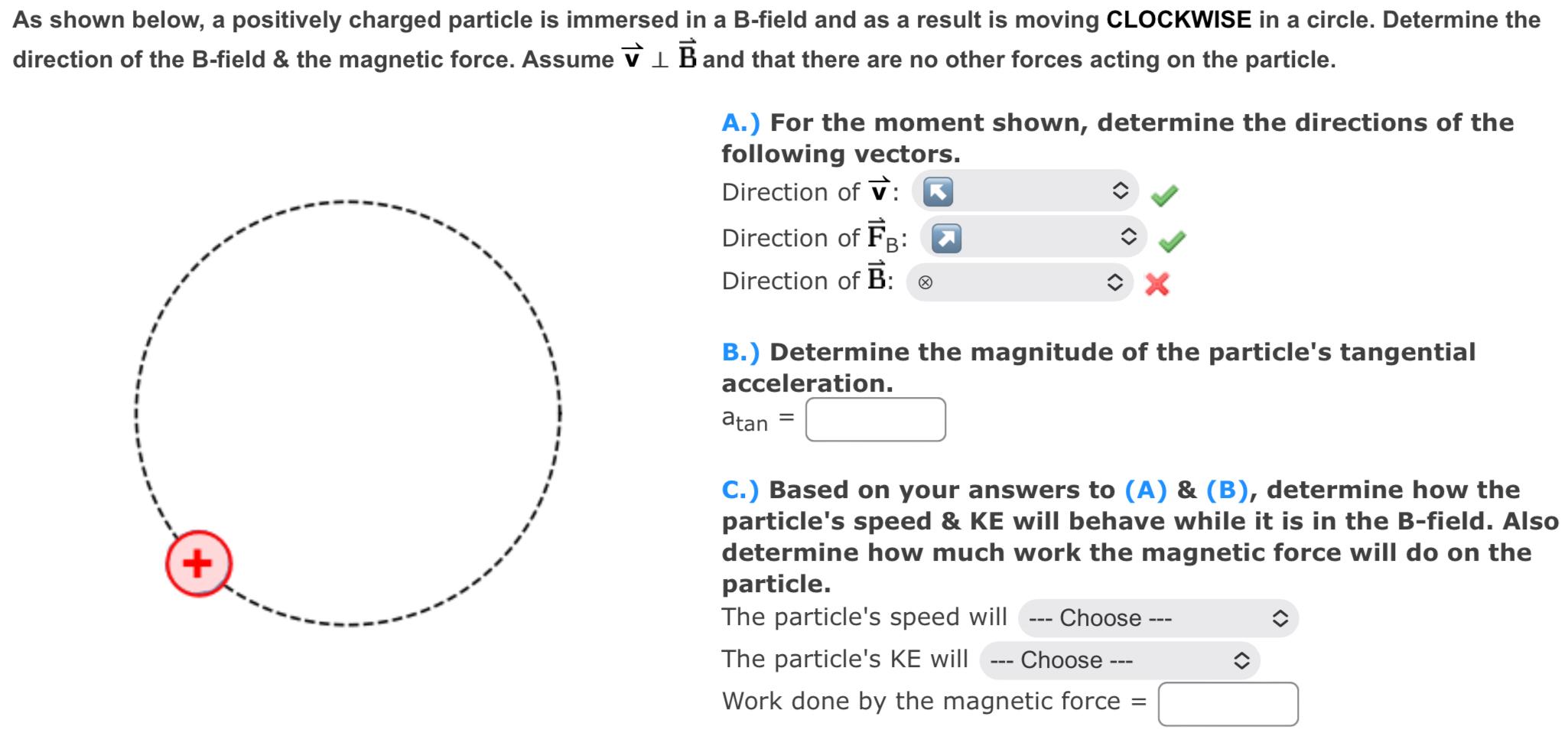 Solved Direction of B is not pointing into the page, up to | Chegg.com