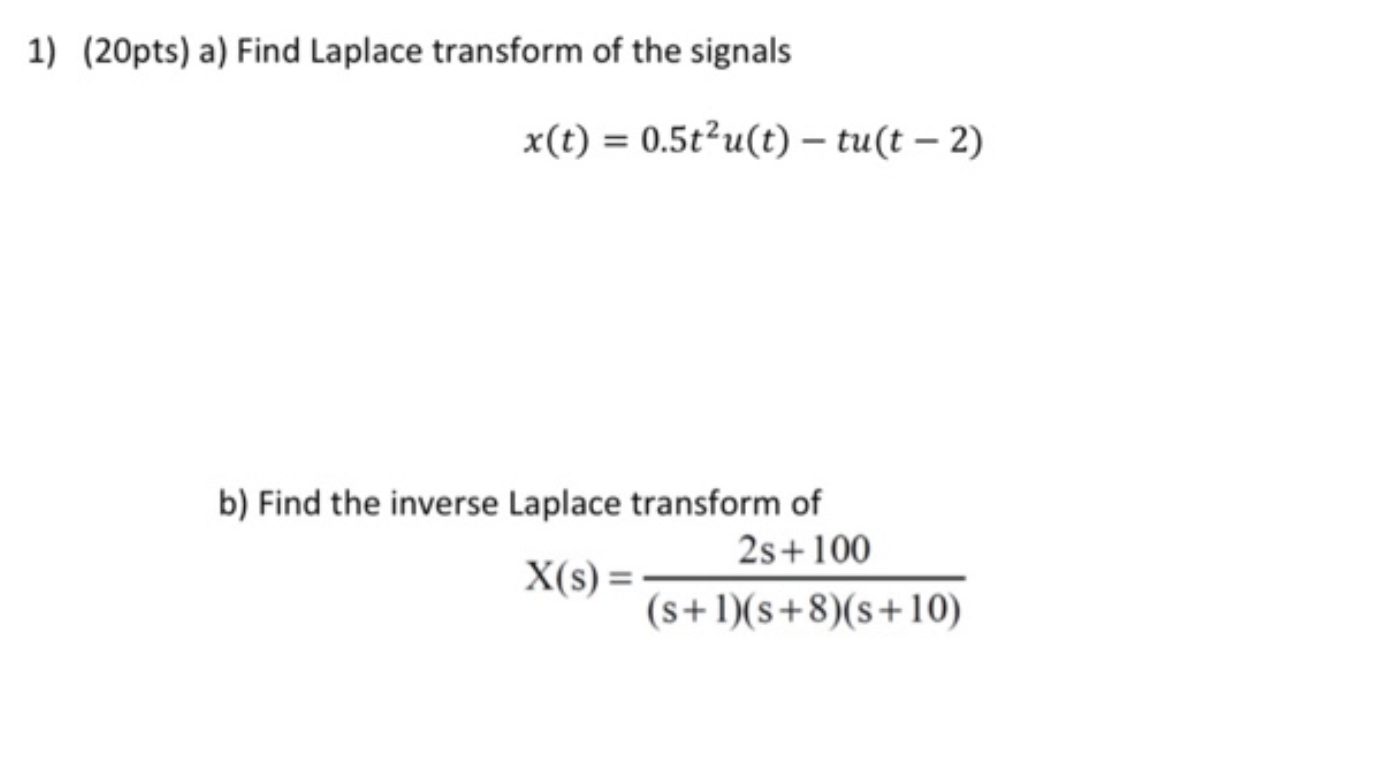 Solved Use the laplace transform pairs to solve it.Convolve | Chegg.com