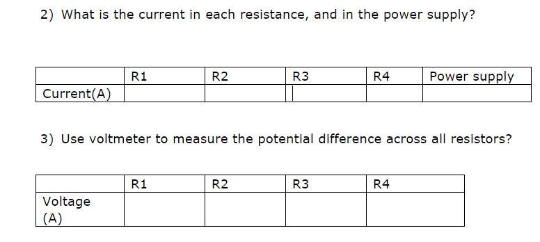 Solved R1 R2 A B Vs R3 R4 Set the values of the resistors | Chegg.com