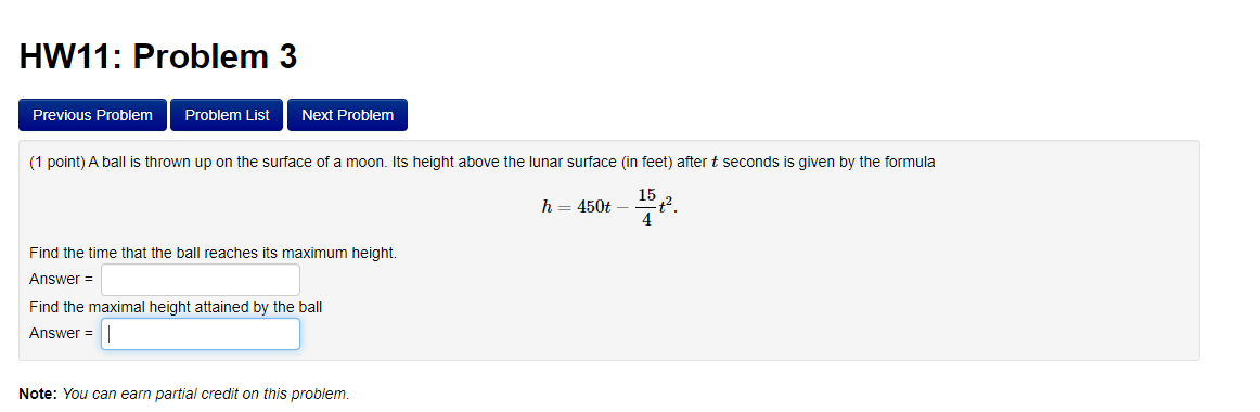 Solved HW11: Problem 3 Previous Problem Problem List Next | Chegg.com