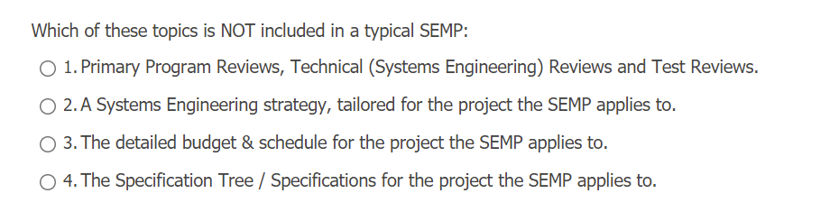 Solved Which of these topics is NOT included in a typical | Chegg.com