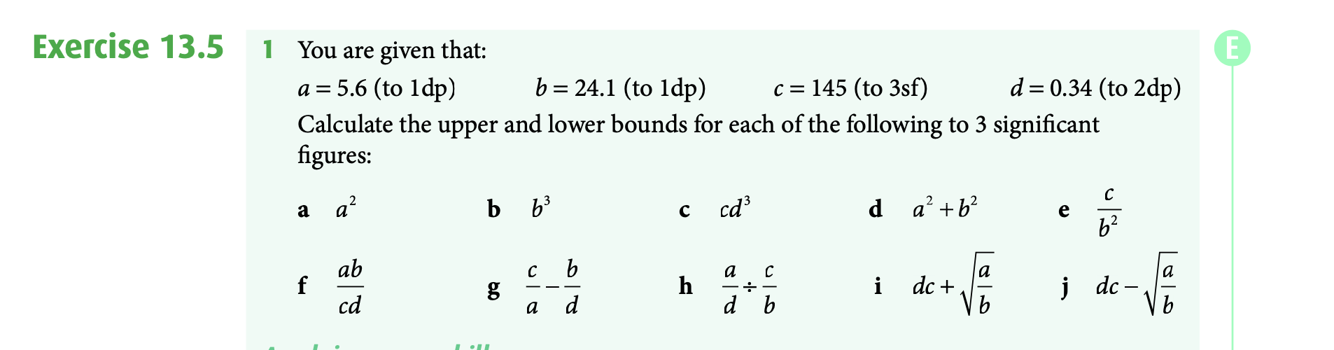 Solved You are given that: a=5.6 (to 1dp)b=24.1 (to | Chegg.com