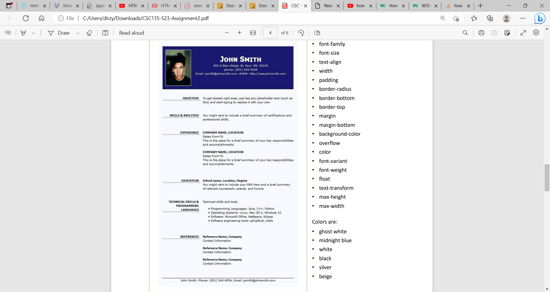 Solved REQUIREMENTS AND SPECIFICATIONS: Description: In this | Chegg.com