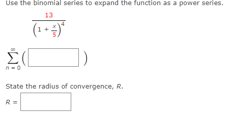 Solved Use the binomial series to expand the function as a | Chegg.com