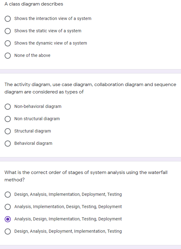 Solved A class diagram describes Shows the interaction view | Chegg.com