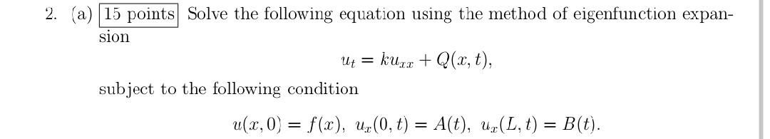 2. (a) Solve the following equation using the method | Chegg.com