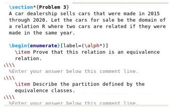 Solved Isection*\{Problem 3 \} A car dealership sells cars | Chegg.com