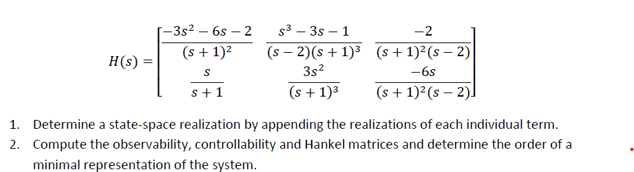 Solved 6. Consider the system with transfer function | Chegg.com