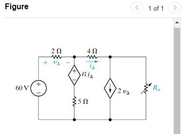 Solved The variable resistor (Ro) in the circuit in (Figure | Chegg.com