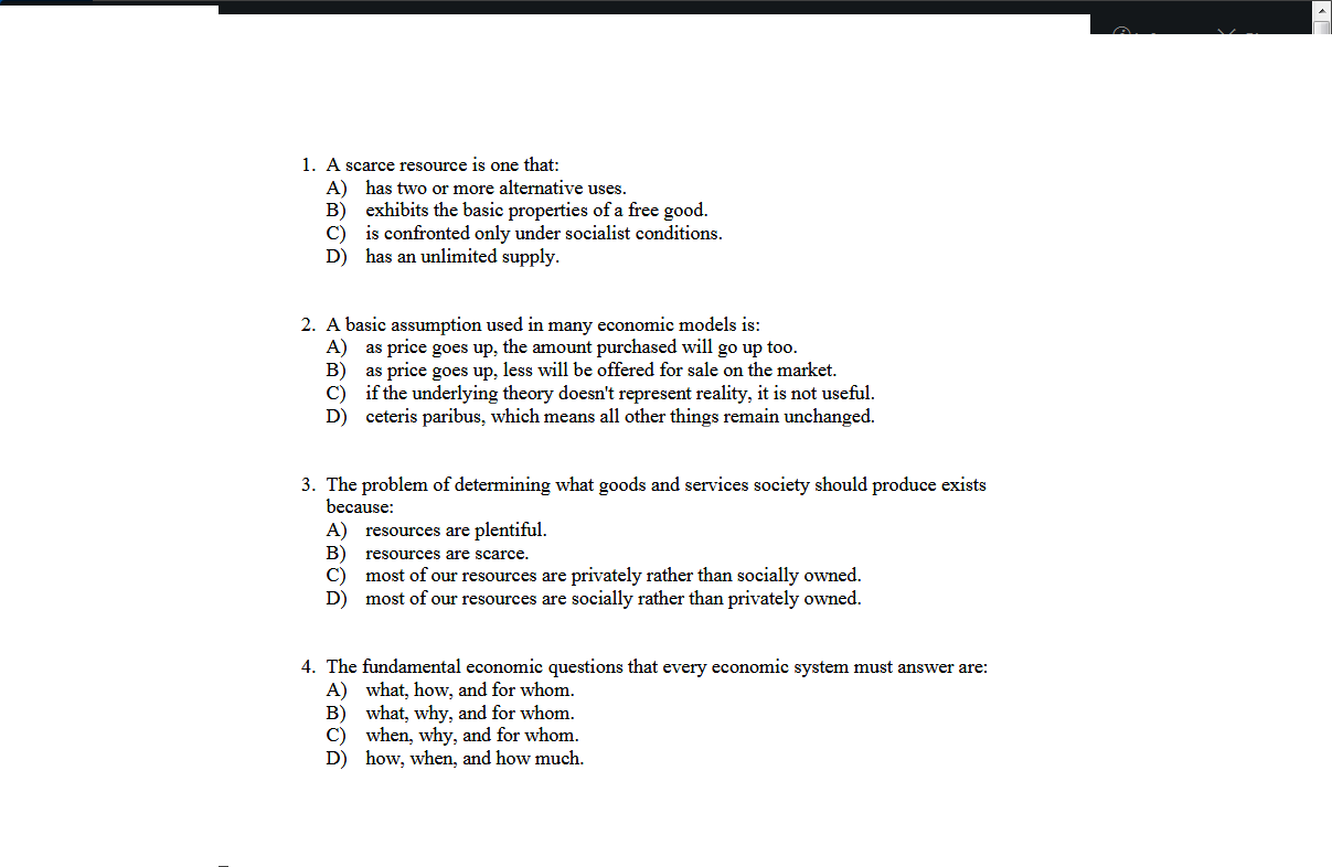 Solved 1 A Scarce Resource Is One That A Has Two Or More Chegg solved-1-a-scarce-resource-is-one-that-a-has-two-or-more-chegg