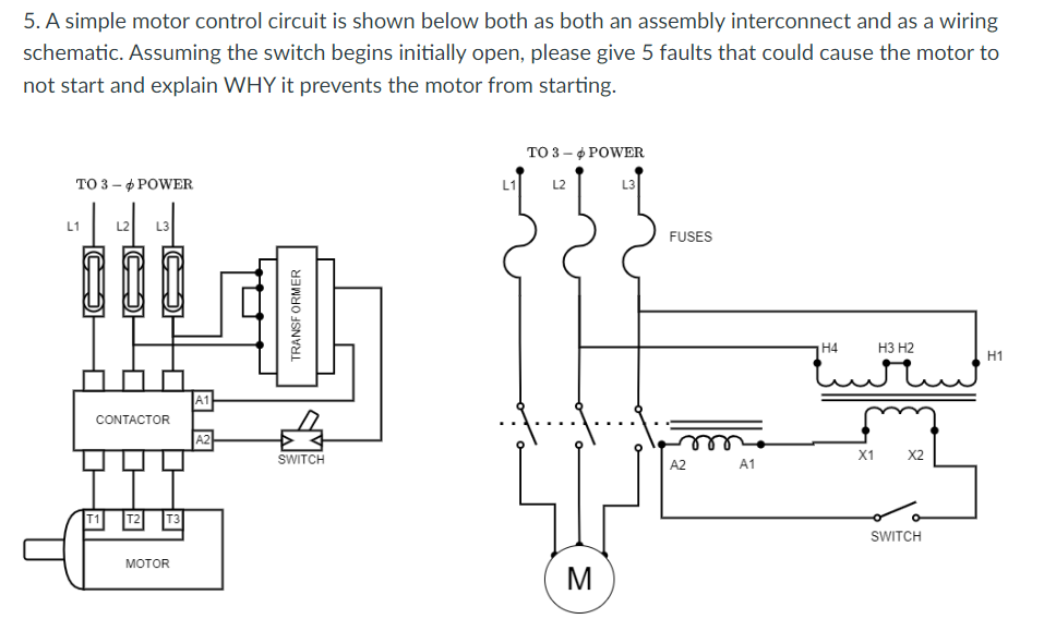 Simple Motor Control Wiring