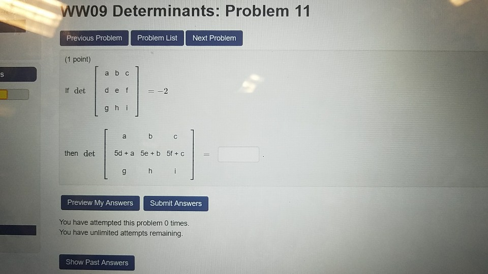 Solved Problem Problem List Next Problem det.E1}1-4, and | Chegg.com